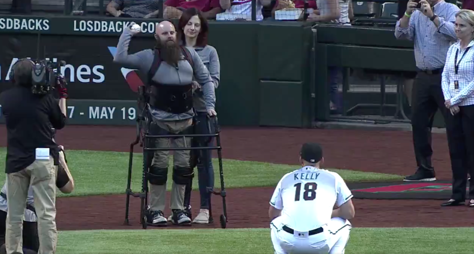 First Pitch at MLB Game - SoldierStrong